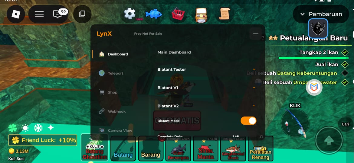 FISH IT LYNXX - Zyqrin Script